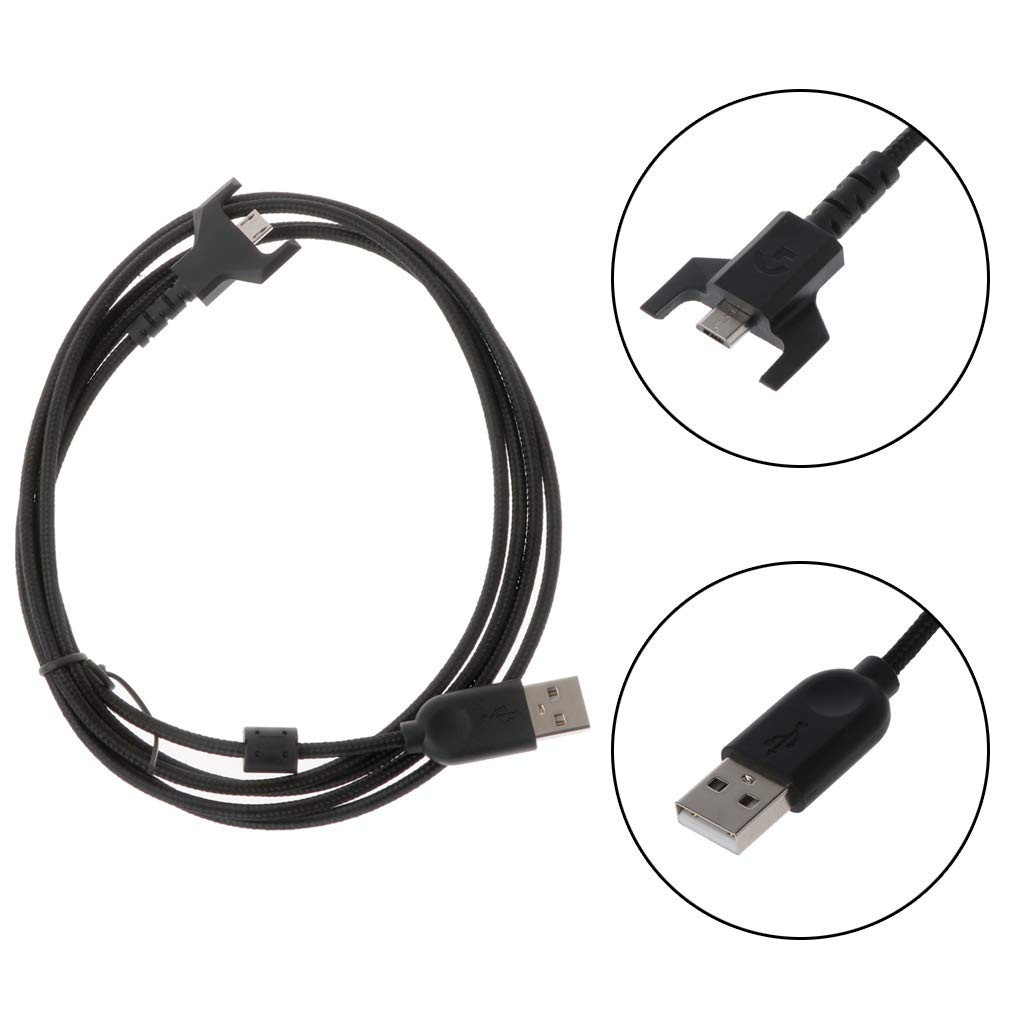 Replacement Nylon Braided USB Charging Data Game Cable for Logitech G ...