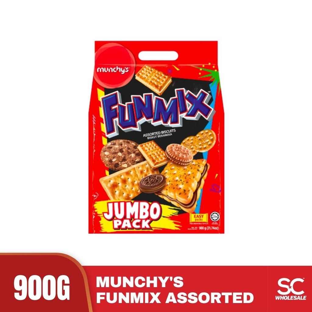 Munchy's Funmix Assorted Biscuit Jumbo Pack 900g | Shopee Malaysia