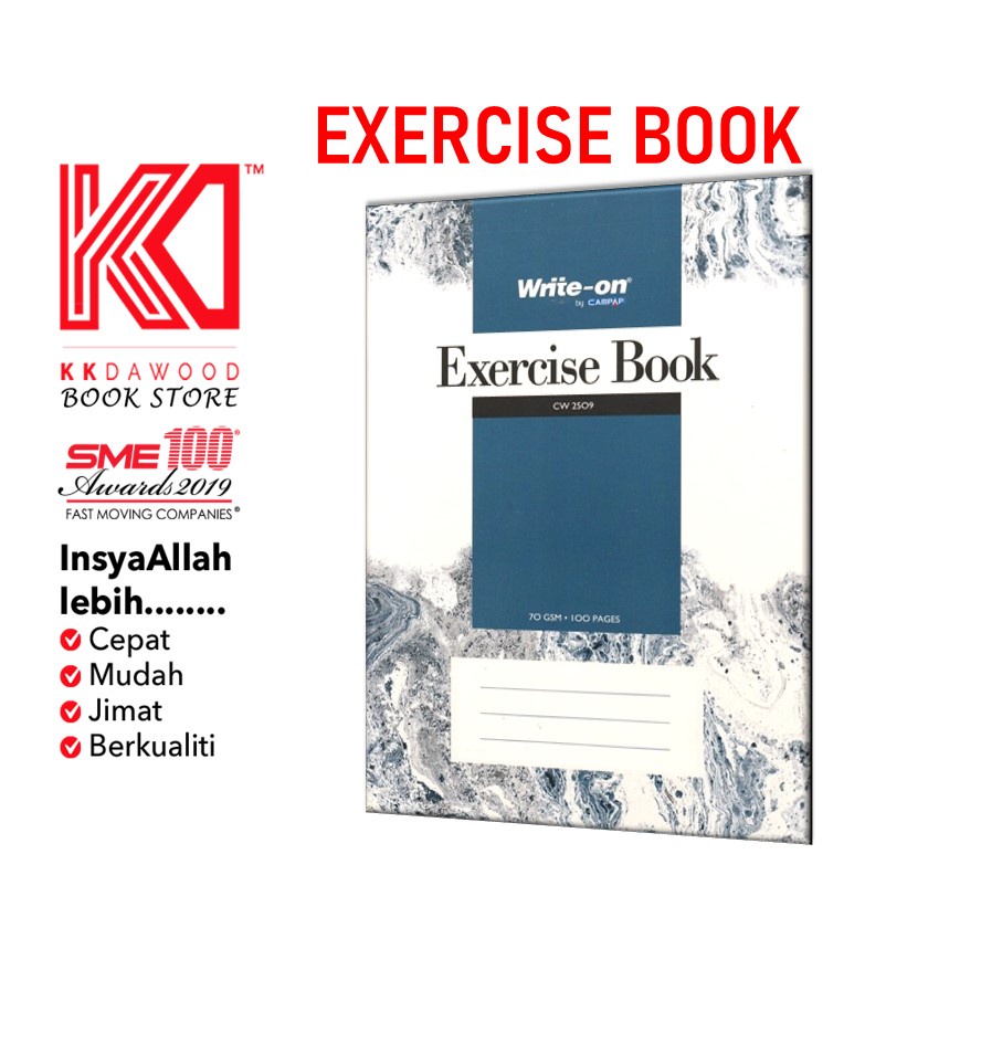 [KKD] Campap Exercise Book Cw 2509 70 Gsm 100 Pgs 10 Pieces | Shopee ...