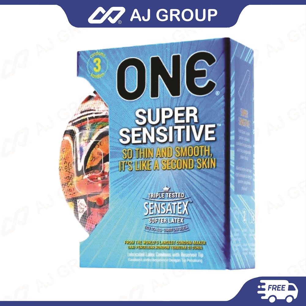 ONE Super Sensitive Condom (3's) | Shopee Malaysia
