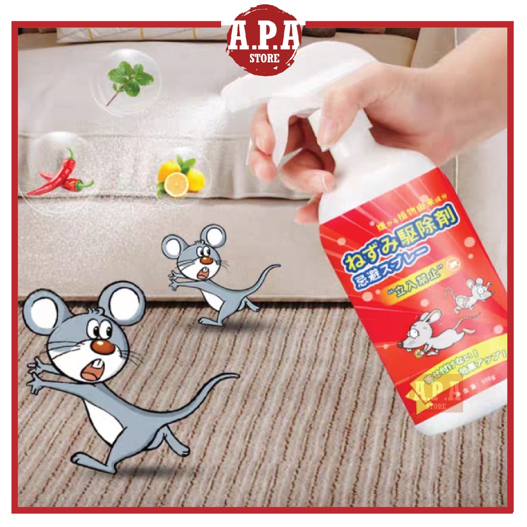 APA Pet Insects Anti Rat Mouse Repellent Spray Natural Ingredient Pest ...