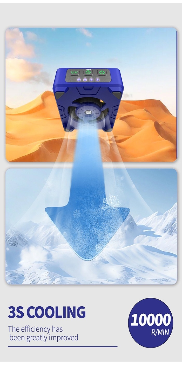 MECHANIC CUV-3 Cooling and Curing Fan Smoke Extraction For Motherboard Fast Heat Dissipation UV ...