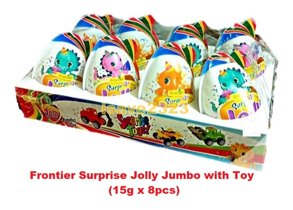 [HALAL] Frontier Surprise Jolly Jumbo Egg with Toy (15g x 8pcs ...