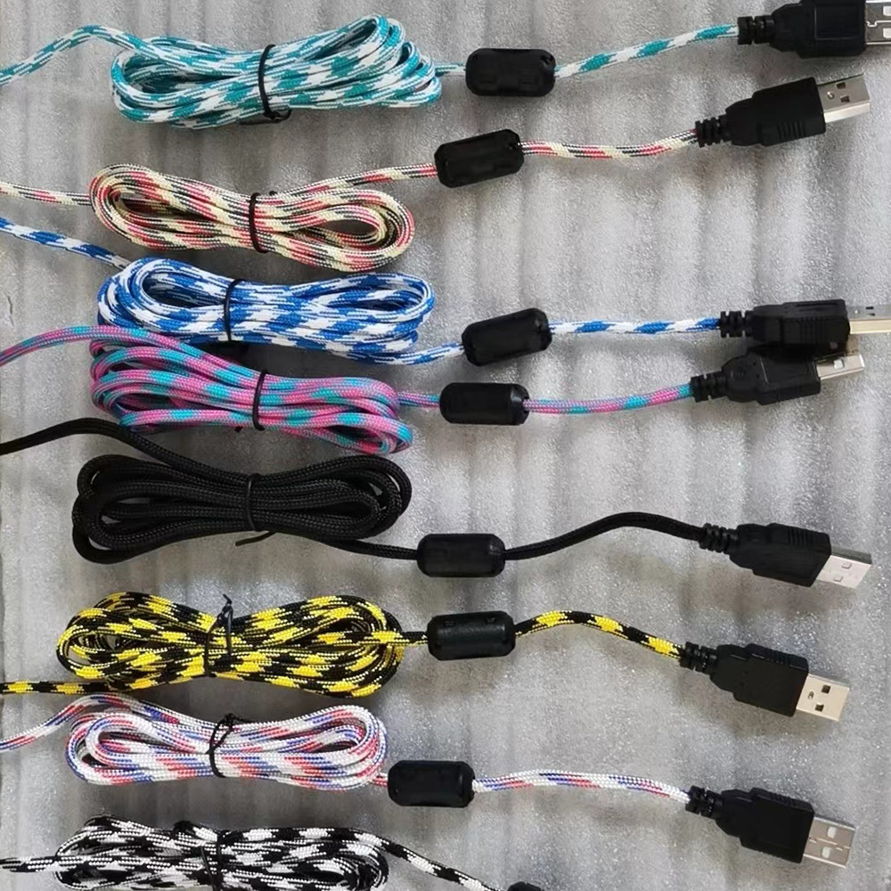 Replacement Repair Nylon Braided USB Cable Extension Cord For Glorious ...