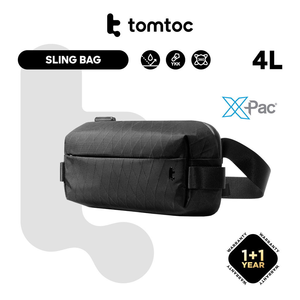 tomtoc T21 X-Pac Sling Bag Waterproof Crossbody Bag Men Chest Bag Tablet Bag - Beg Silang Lelaki ...