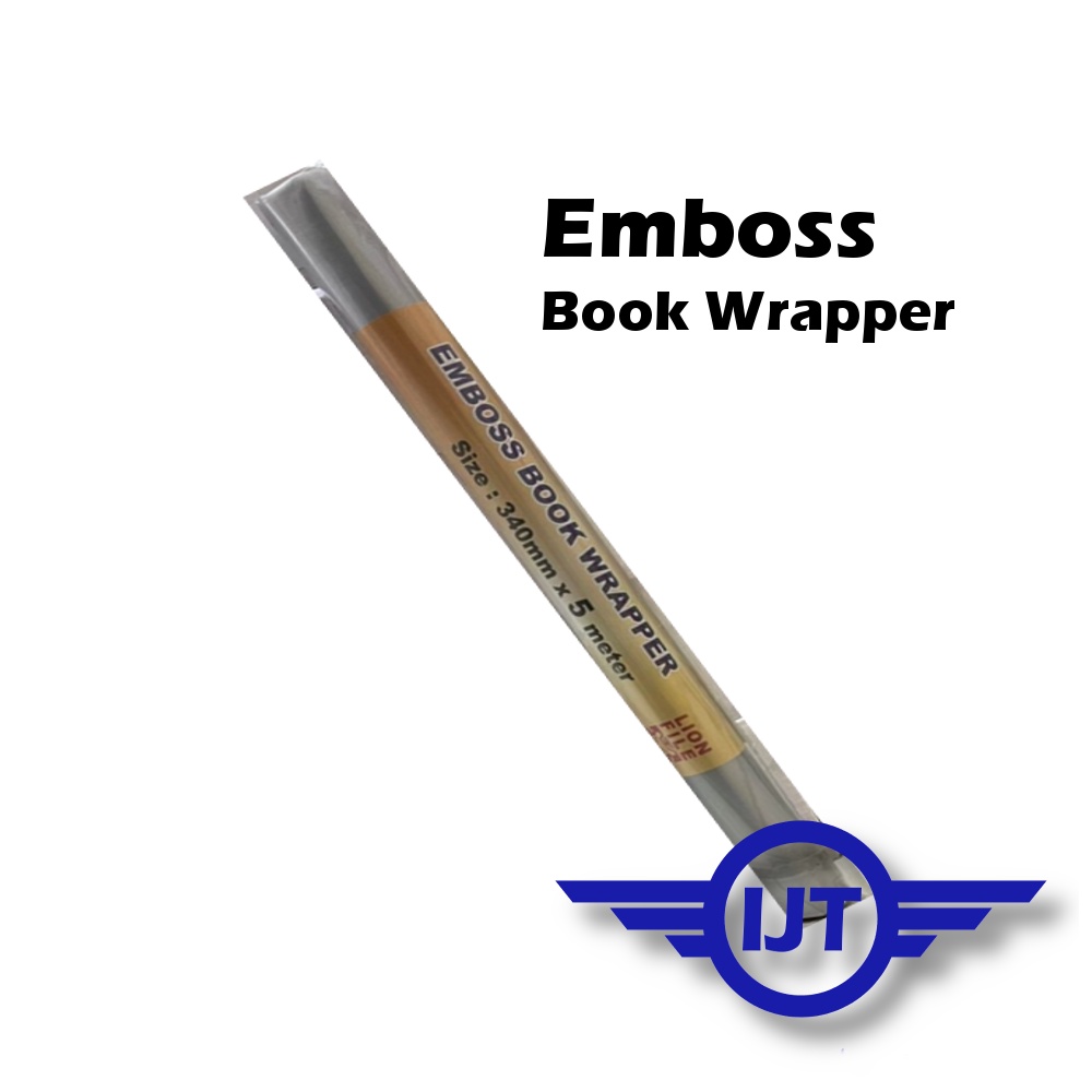 LION FILE Book Wrapper Roll / Pembalut Buku / Book Cover (340MM X ...