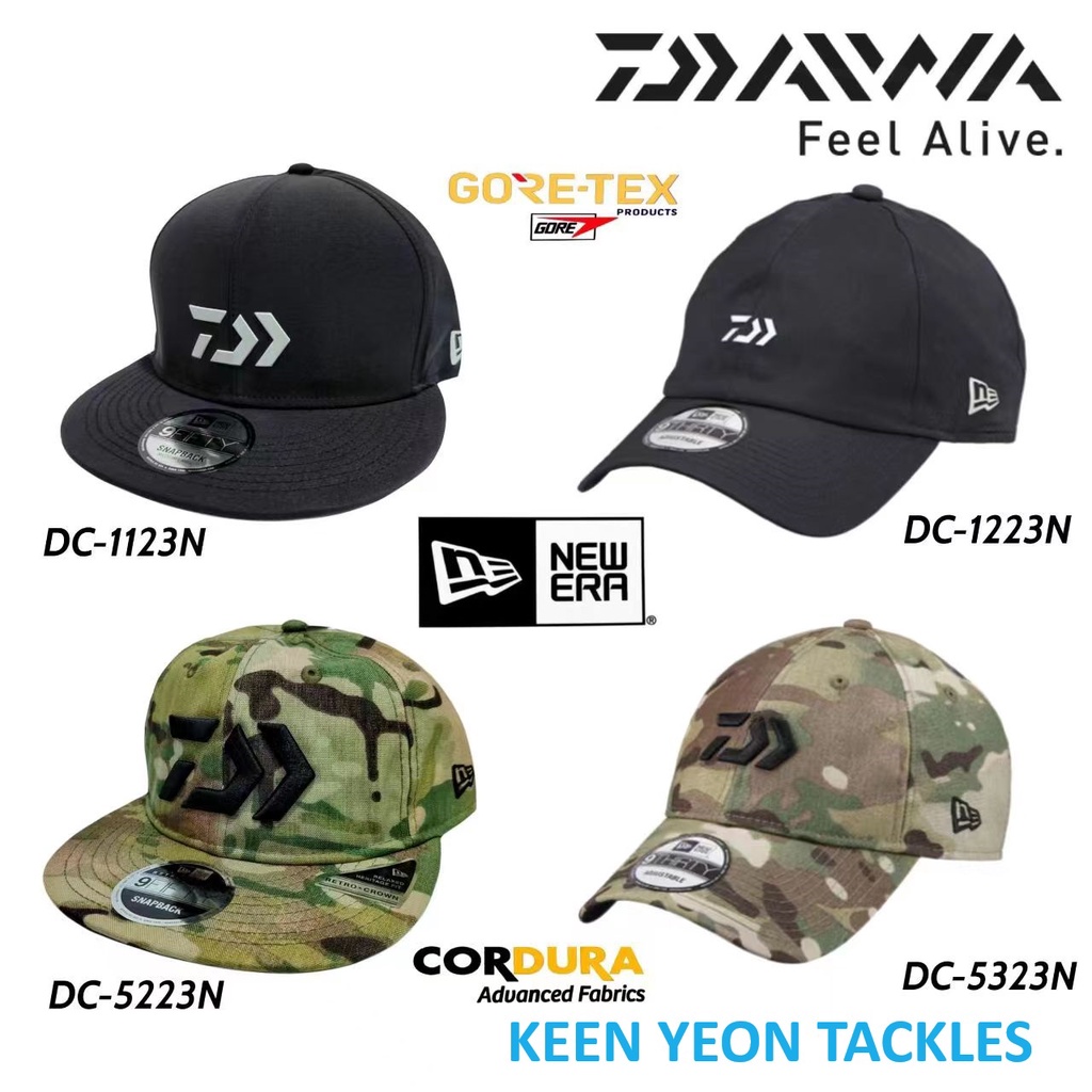 DAIWA 25' /24' DRY LIGHT /HALF MESH CAP & 22' PEAKED CAP & 23' MULTICAM ...