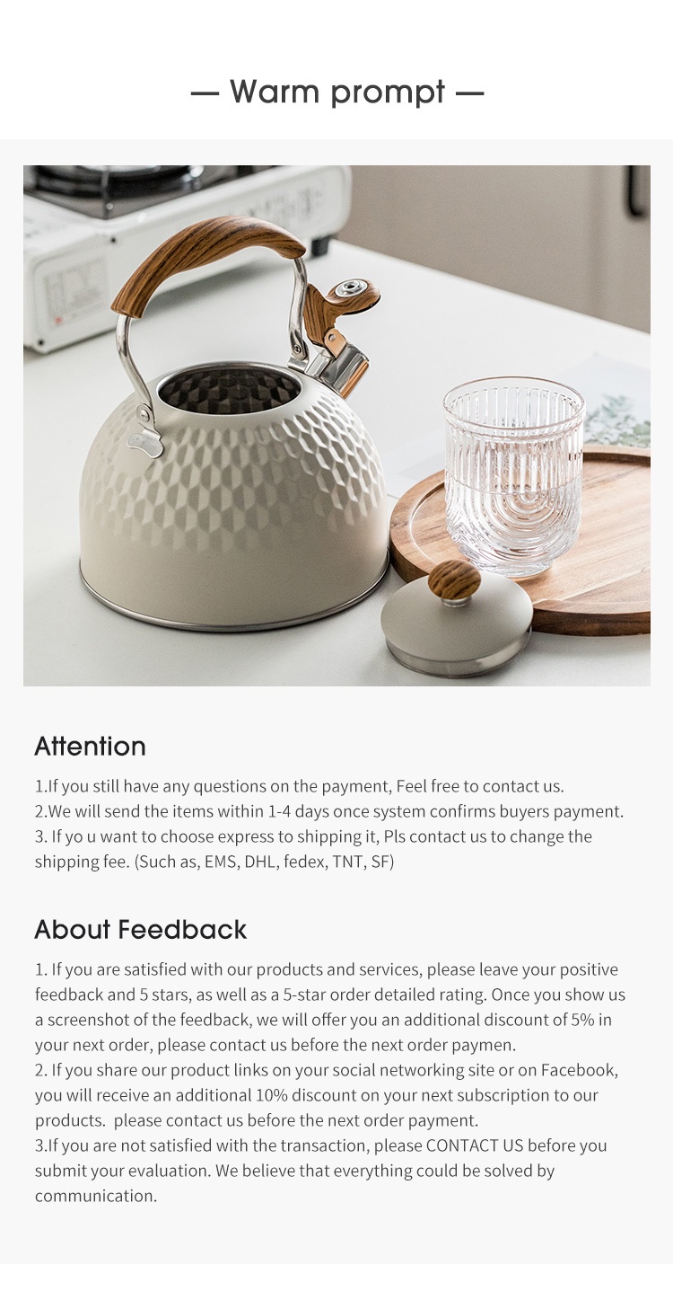 2.5L Stainless Steel Whistling Kettle Food Grade Tea Pot kettle Cerek ...