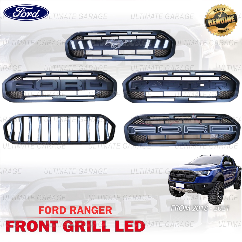 FORD RANGER T8 XLT 2018 - 2021 Raptor letter-logo Front Grill With LED ...