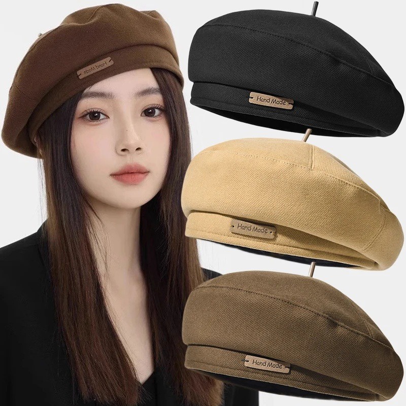 Artist Painter Bonnet Hats - Fashion - Beret Hat - Solid Color ...