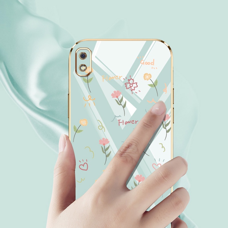 Casing Samsung Galaxy A10 M10 A10S A01 M01 Full Screen Small Flower ...