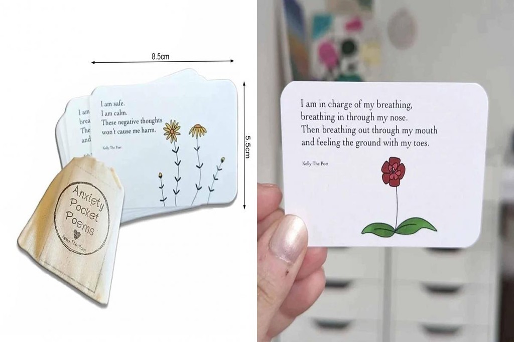 SUNFA Self-care Pocket Poetry Anxiety Relief Poems Positive Affirmation ...