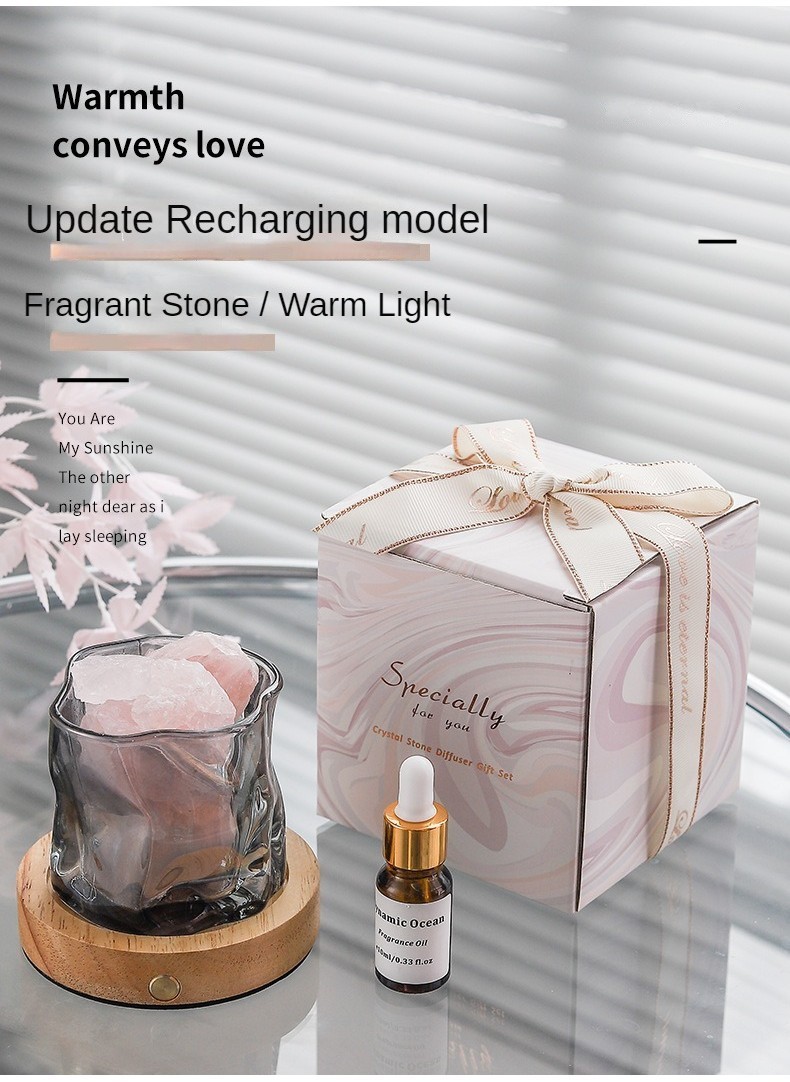 INS Aromatherapy Stone Fragrance Natural Crystal Stone Aroma Diffuser ...