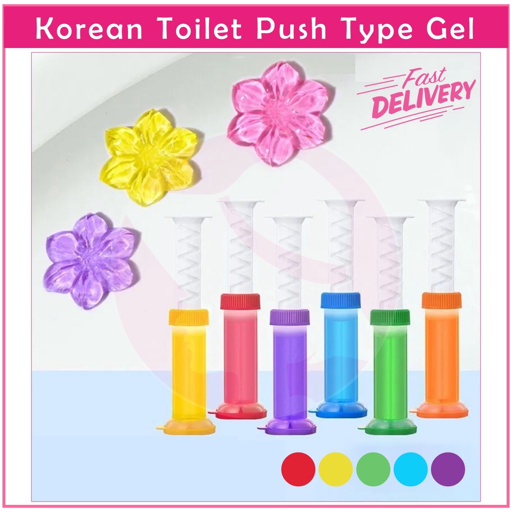 Korean Toilet Bathroom Push Type Scrubble Bubble Cleaner Cleaning Magic ...