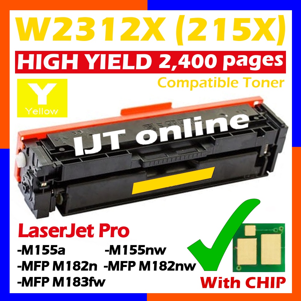 YELLOW 215A W2310A W2312A W2312X Compatible Laser Toner For HP Color ...