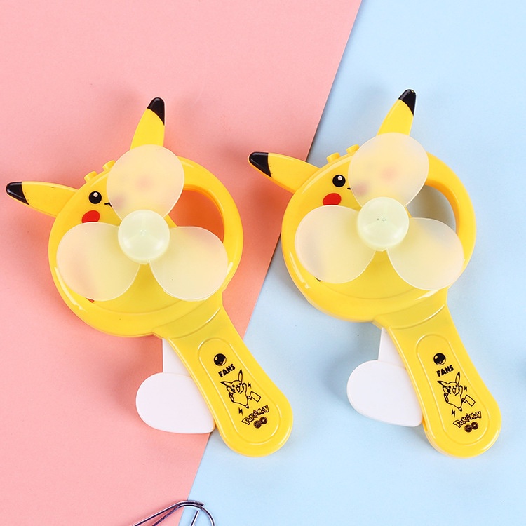 Anime Pokémon Pikachu Handheld Fan Fun Toys Mini Fan Kawaii Portable ...