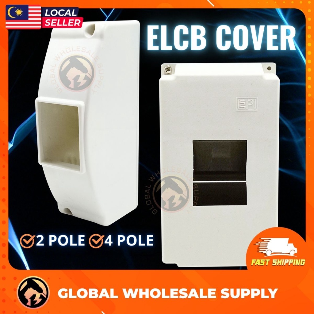 [BOX ONLY] PVC Electric ELCB Enclosure Box ELCB Box 2 Pole / 4 Pole ...