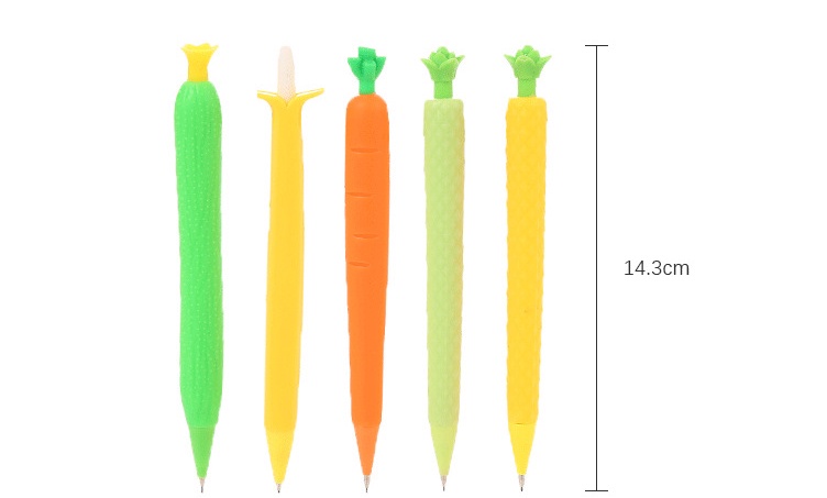1pc Creative Cartoon Automatic Pencil 0 5mm Fruit Writing Continuous