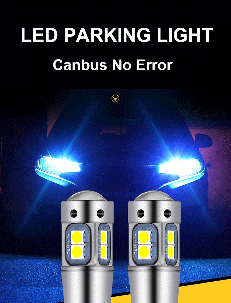2pcs T10 W5W 3030 10 SMD LED Parking Light Clearance Lamp For Mercedes ...