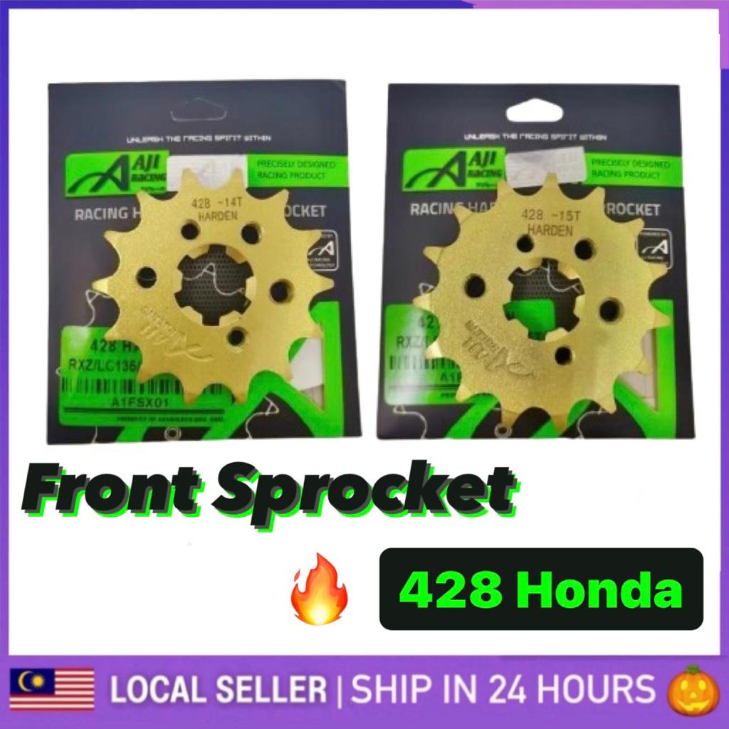 AJI Racing Harden 428 14T 15T GOLD Front Sprocket SPOKET DEPAN EMAS EX5 ...