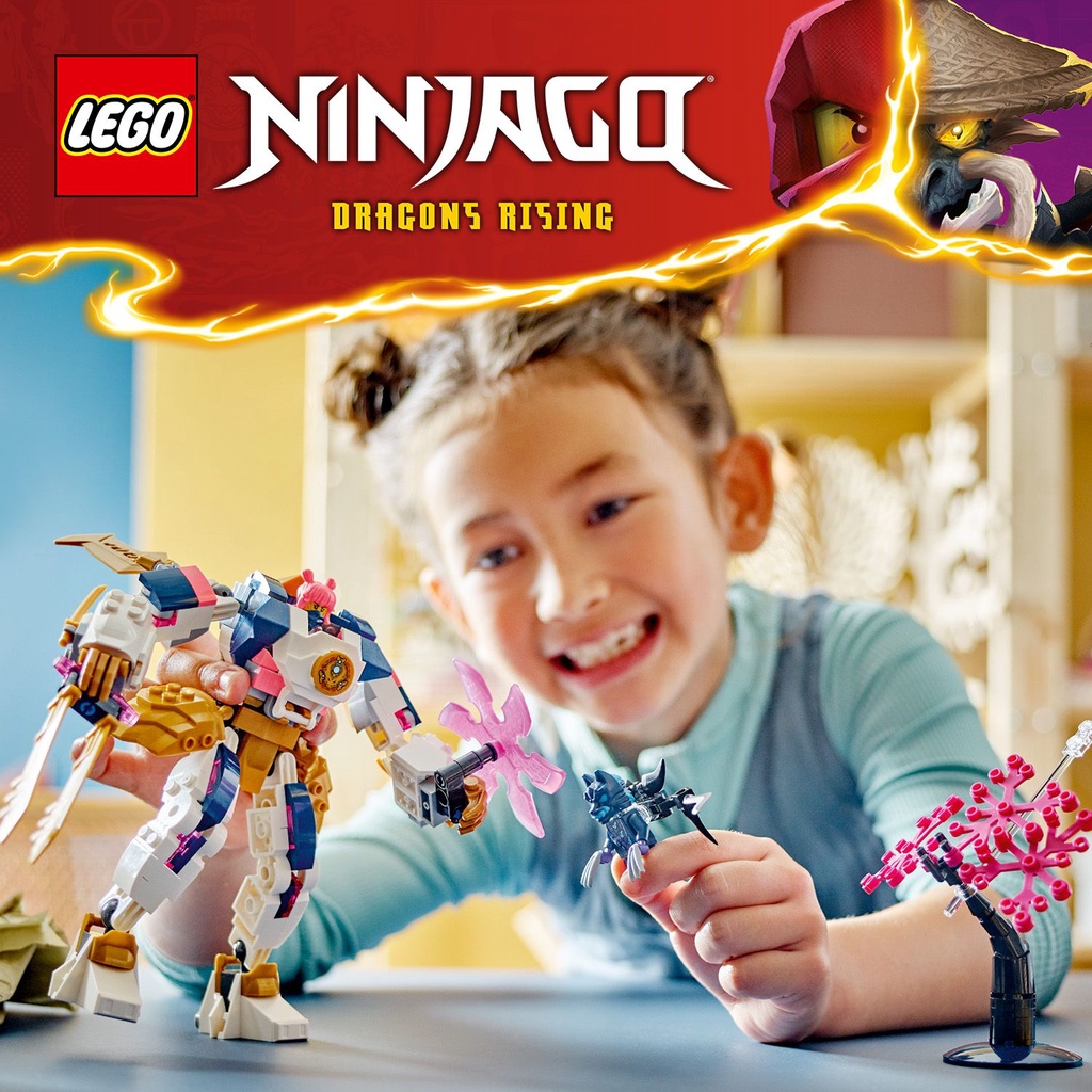 LEGO 71807 Ninjago Sora's Elemental Tech Mech Building Toy Set (209 ...