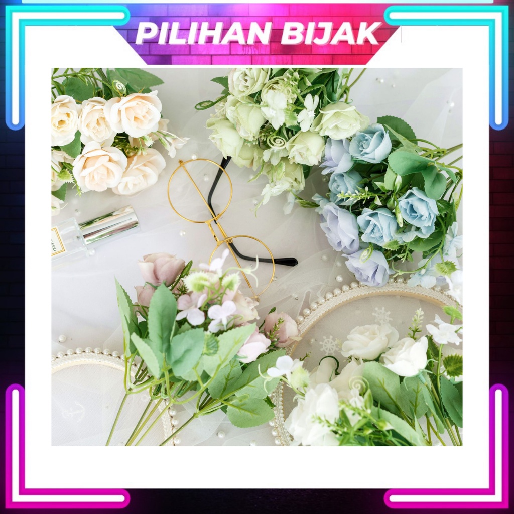 Artificial Rose Vintage Rose Artificial Flower Hand Bouquet Bunga Ros ...
