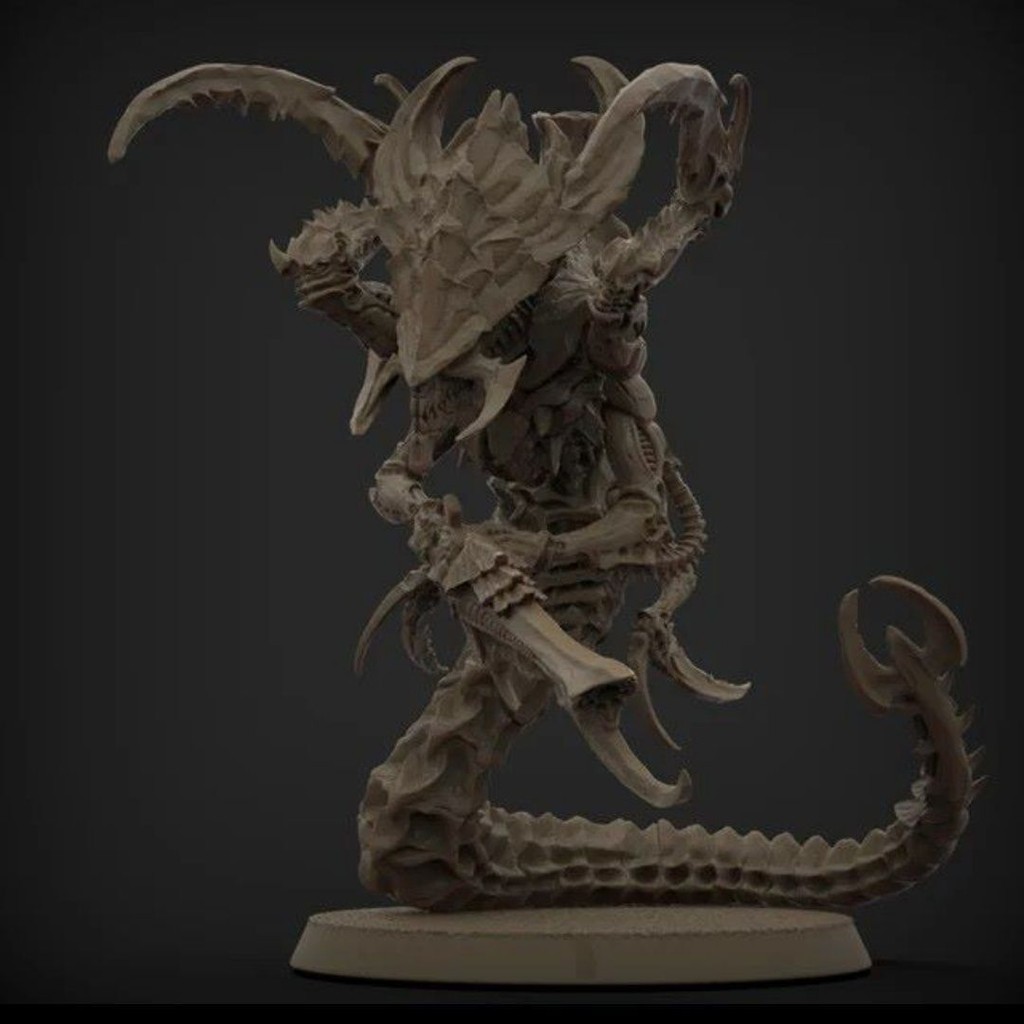 Warhammer 40K Tyron Worm Snake Worm 70mm White Model Figure Model ...