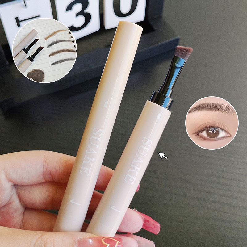 2-in-1 Eyebrow Staining Cream Waterproof and Sweatproof No Fade Natural ...