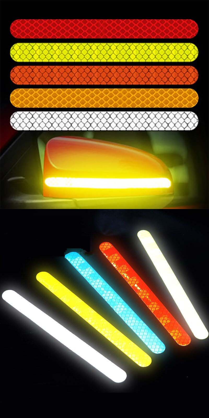 Multicolor Night Warning Safety Strip / 10Pcs Super Light Car ...