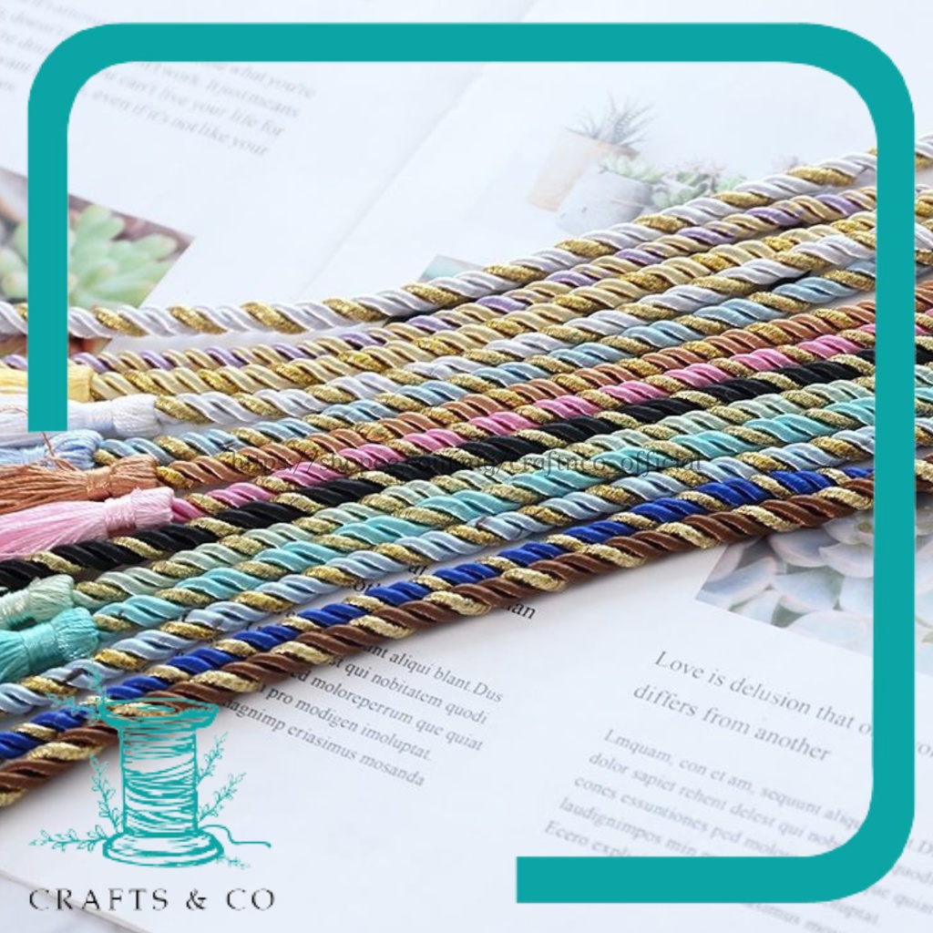 (1Meter) 0.8cm 0.5cm Sofa Rope Tali Sofa / Rope String Pengikat Langsir ...