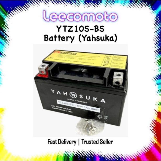 YTZ10S-BS YTZ10S YTZ10 S BS Yahsuka Battery Batteri Bateri KTM 690 DUKE MT09 MT07 VIRAGO 250 CBR ...