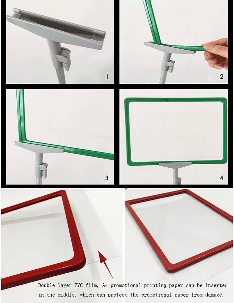 A4 Table Top Frame Price Stand / Pop Clip Metal Stand/ Snap Frame ...