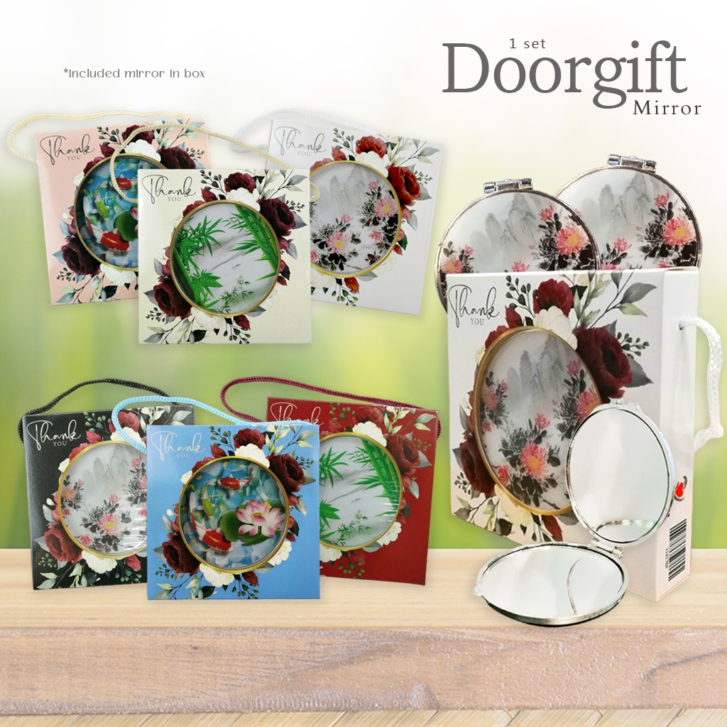 1 SET - VINTAGE MIRROR/DOORGIFT MIRROR/WEDDING GIFT/PERKAHWINAN/TW5868 ...