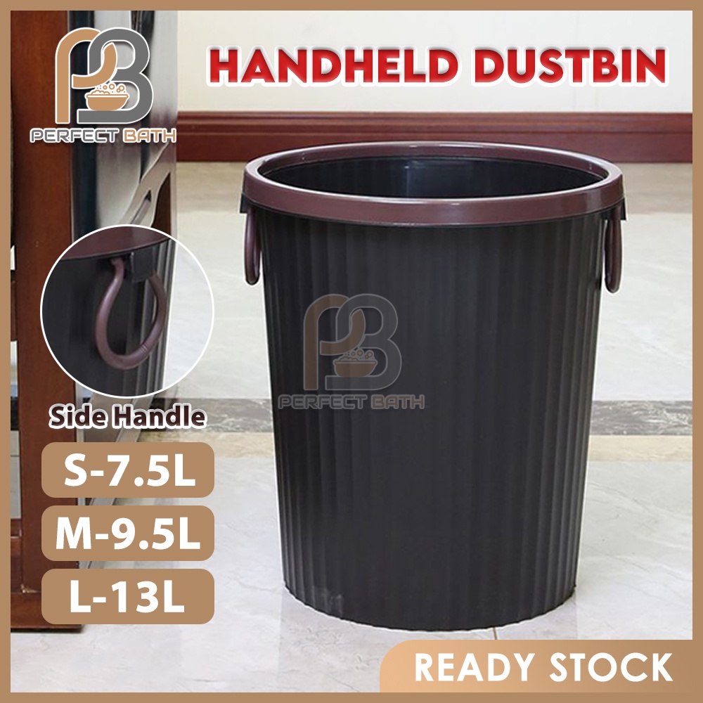 [3 Sizes] Perfect Bath Rubbish Bin Bathroom Handheld Garbage Bin Round ...