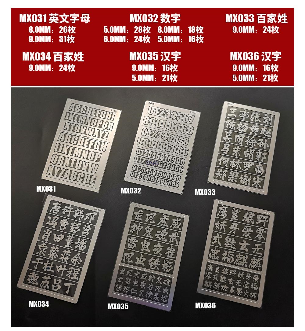 MoShi Metal Part Gundam Etching Part Metal Fitting MX025 - MX036 Mo Shi Tool Metal Etching ...