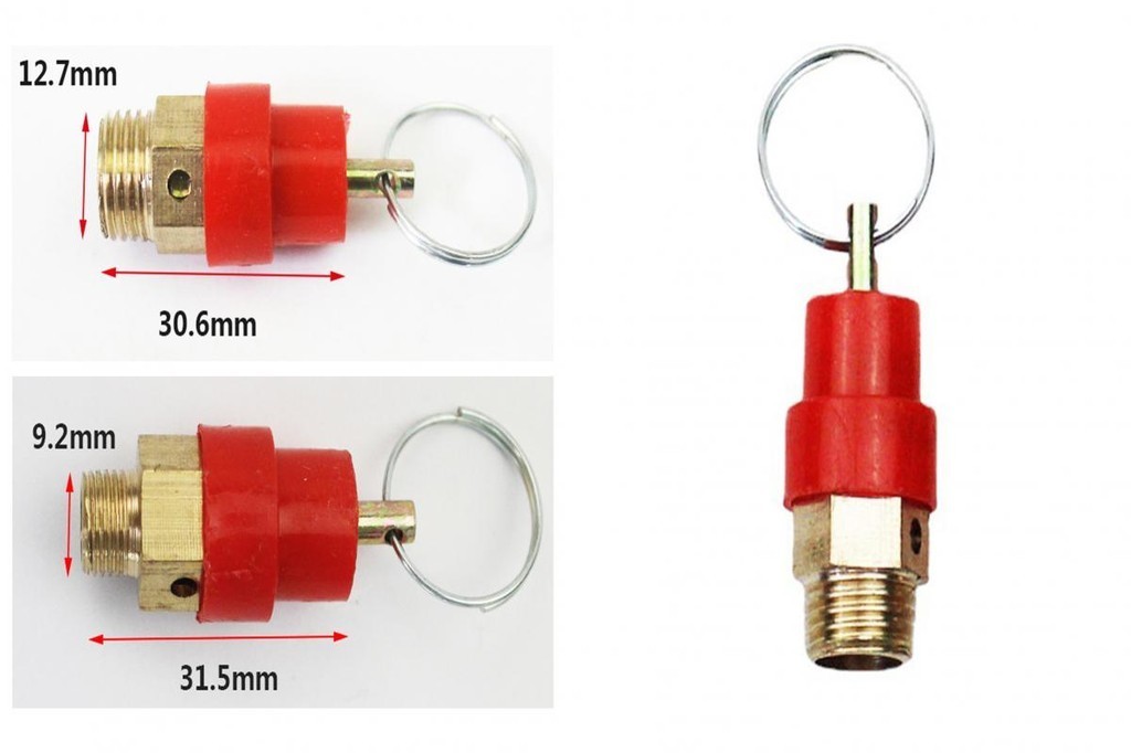 Air Compressor Safety Valve Male Thread Pull Ring Air Compressor ...