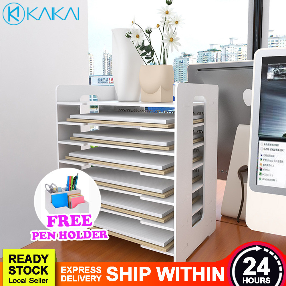🔥 SORTING HERO 🔥 Tier A4 Paper Tray File Document Holder Rack Desktop ...