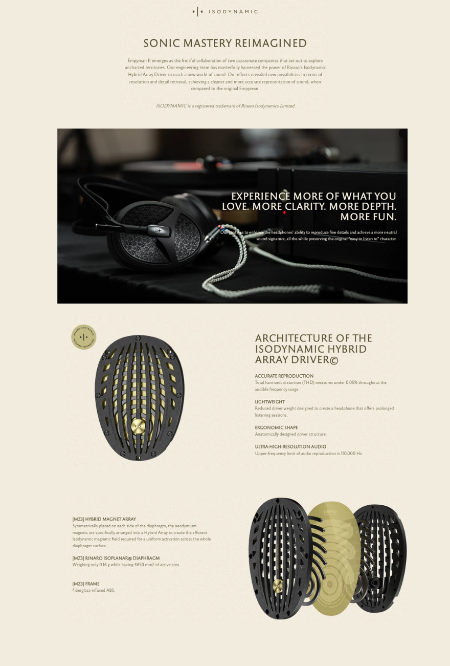 Meze Empyrean II, Isodynamic Hybrid Array Headphones: High-End Audio ...