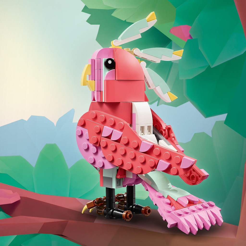 LEGO 31170 Creator Wild Animals: Pink Flamingo Building Toy Set (288 ...