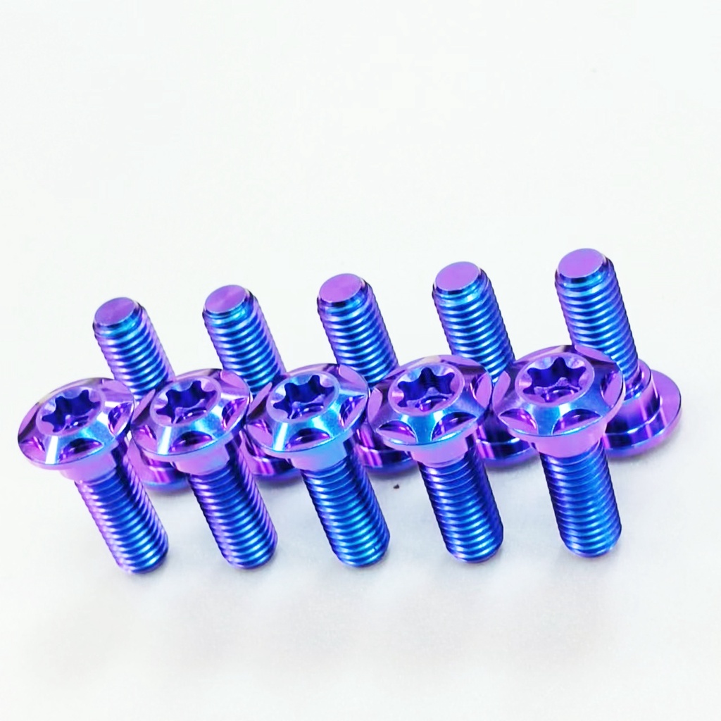 TC4/Gr5 Titanium Bolts M8x20/25/30/35mm motorcycle disc screw for ...