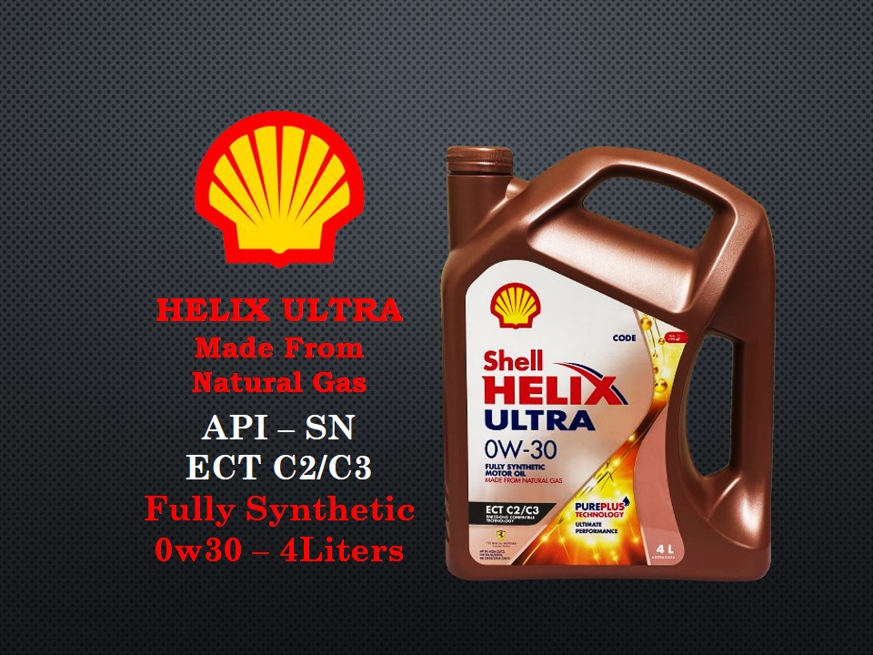 Shell - Ultra 0w30 4L API-SN ECT C2/C3 Fully Synthetic Engine Oil ...