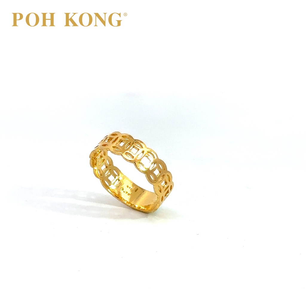 POH KONG 916/22K Gold Ancient Coin Ring | Shopee Malaysia