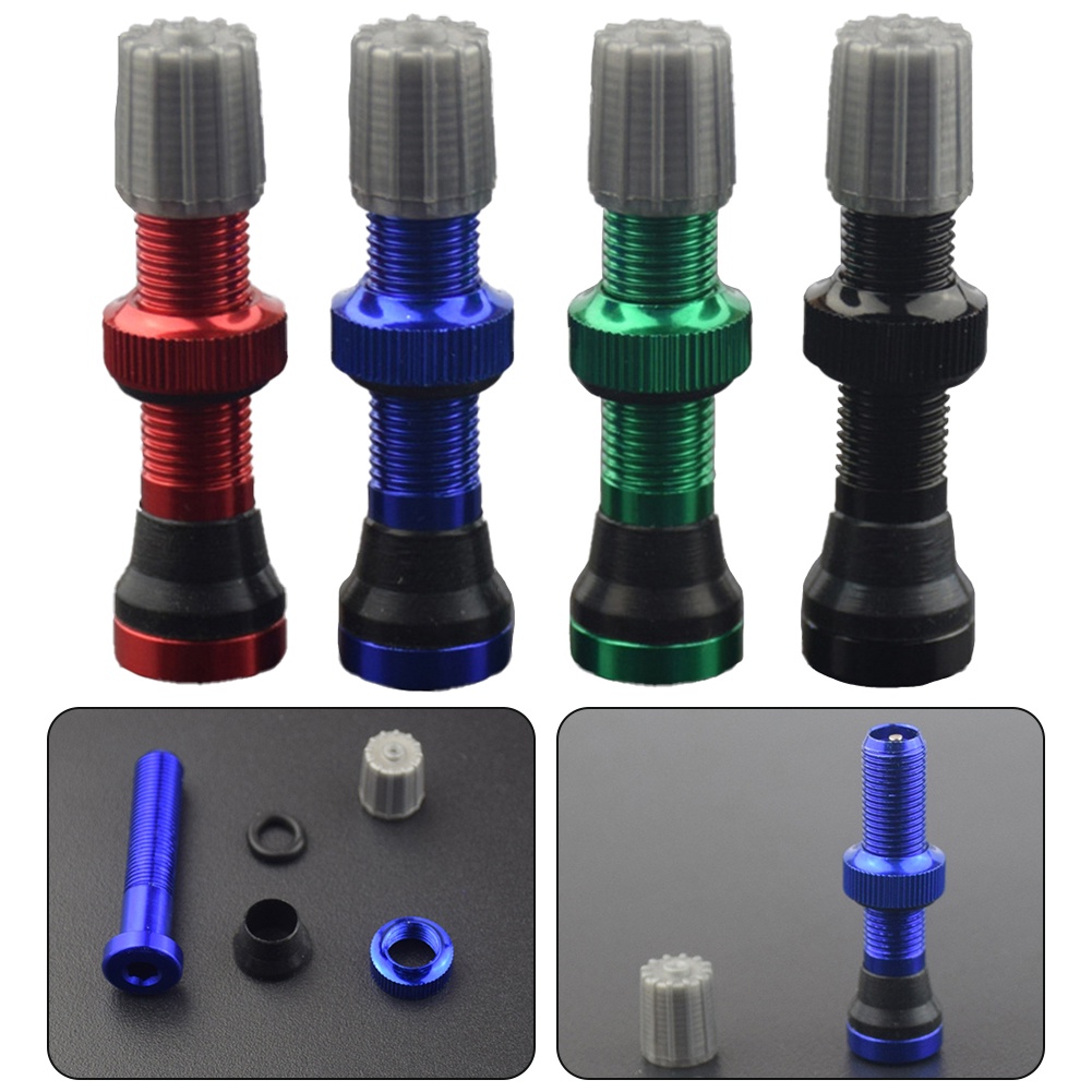 (BTGL) MTB Bicycle Tubeless Valve Bike Rim Wheel Tire Tyre for-Schrader ...