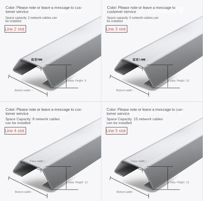 Stainless Steel Trunking Surface Mounted Geosyncline Crimping Trunking ...