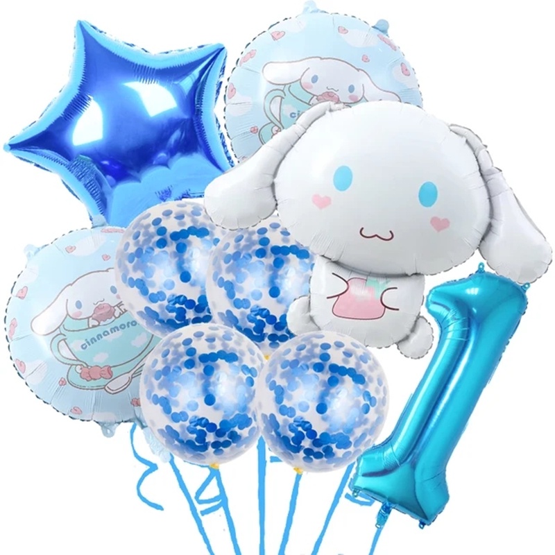Cinnamoroll Birthday Decoration Foil Balloon Set Girls Party 32inch ...
