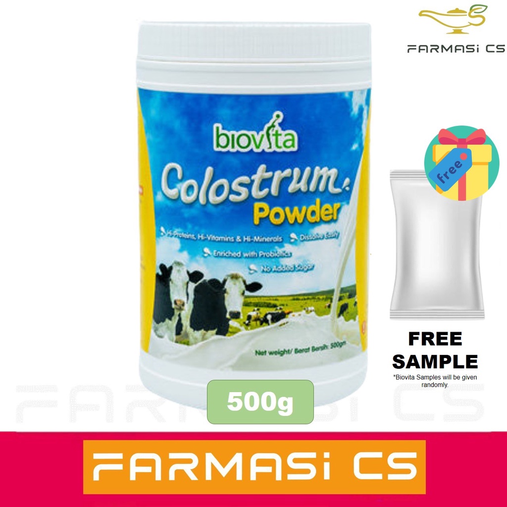 Biovita Colostrum Powder 500g FREE SAMPLE EXP:10/2026 [ milk powder ...