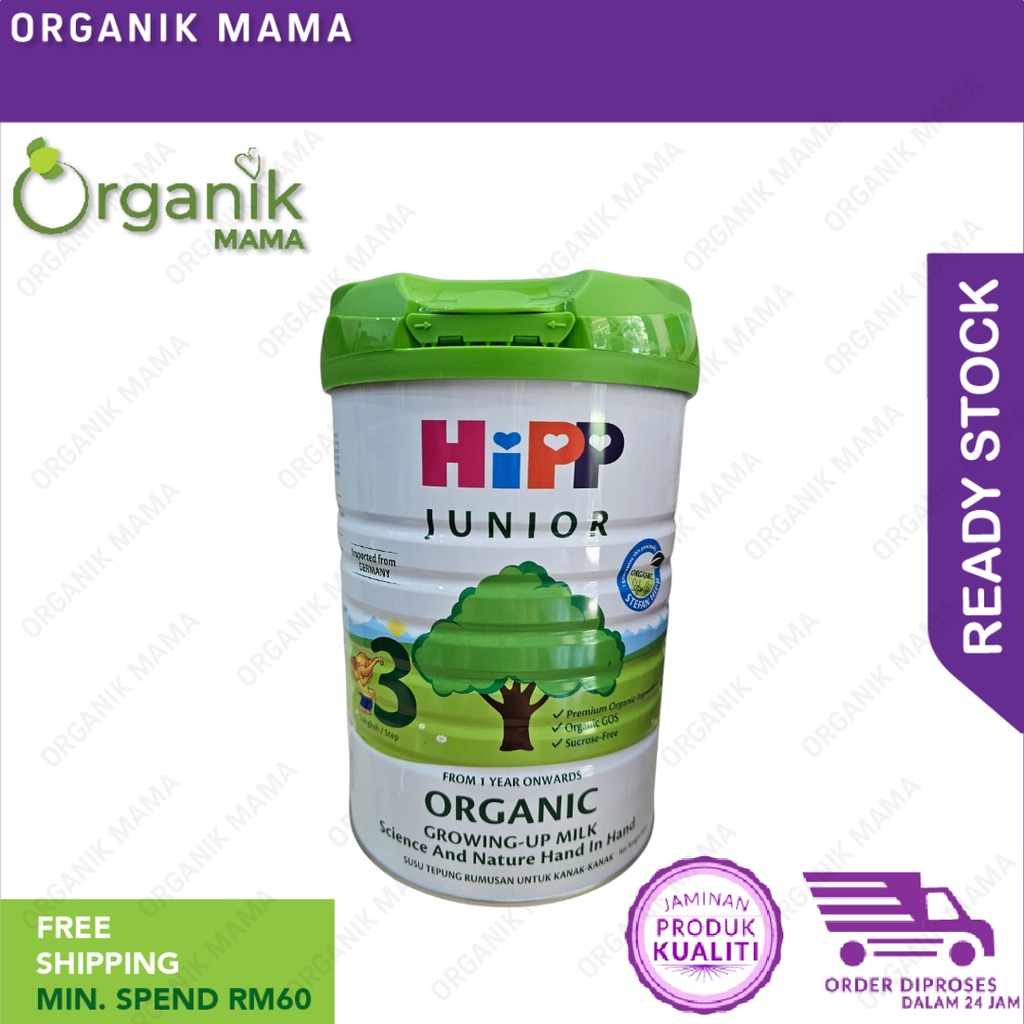 HiPP JUNIOR Organic Growing-Up Milk Step 3 800g (1 - 3 years) | Shopee ...