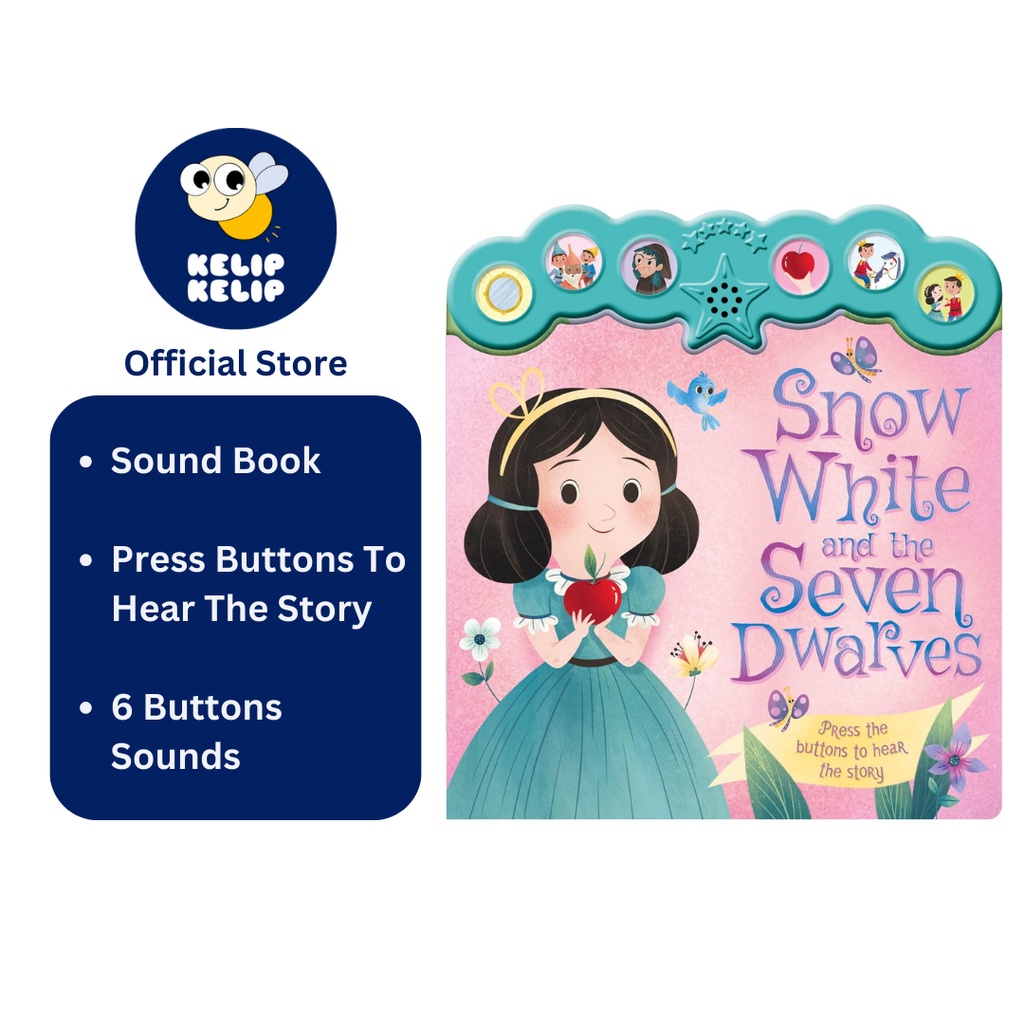Snow White And The Seven Dwarfs Sound Book For Kids With Buttons To ...