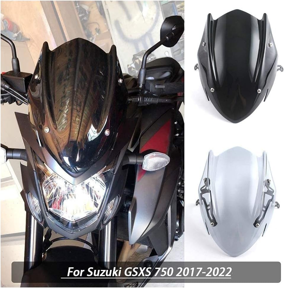 Motorcycle Windshield GSX-S750 Windscreen Front Fairing Wind Shield ...