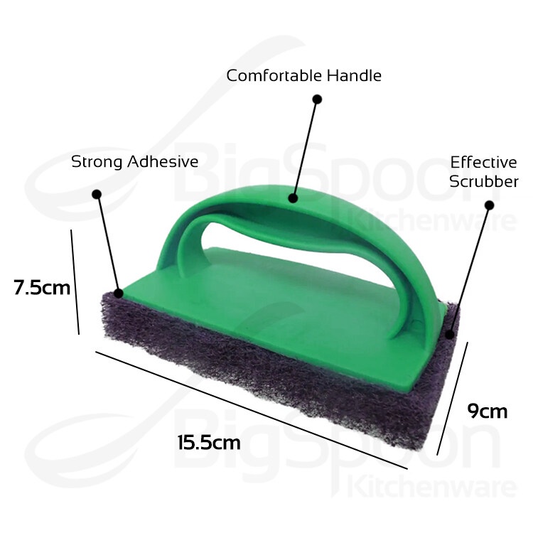 3M Scotch-Brite Floor Scrubber Scratch Resistant Tile Brush Pad For ...